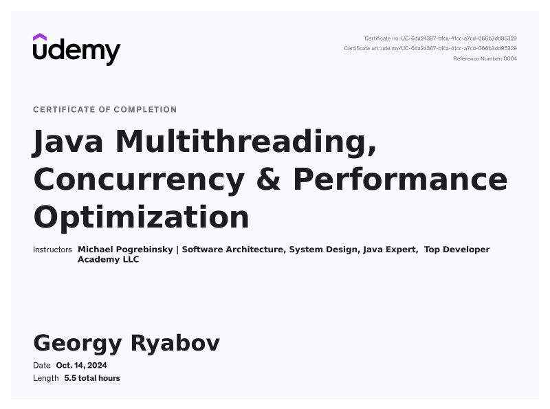 Georgy Ryabov on LinkedIn: #java #multithreading Georgy Ryabov on LinkedIn: #java #multithreading