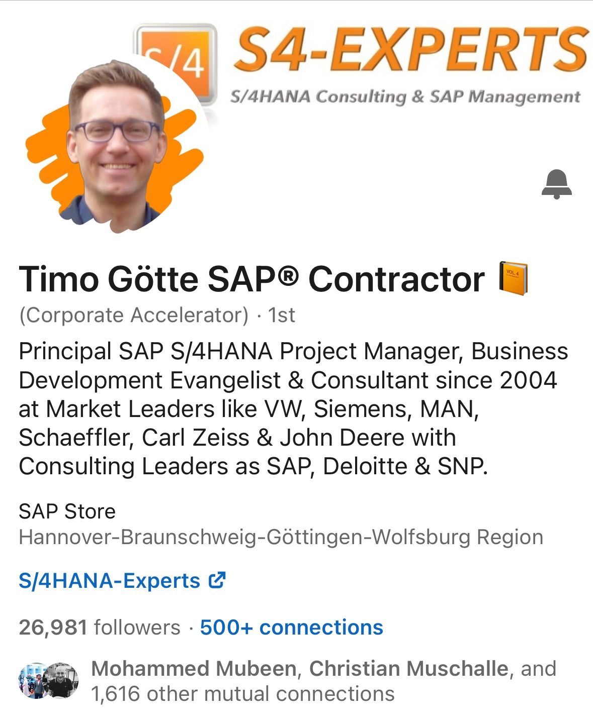 Wouter van Heddeghem on LinkedIn: Follow Timo Götte SAP® Contractor 📙 Wouter van Heddeghem on LinkedIn: Follow Timo Götte SAP® Contractor 📙