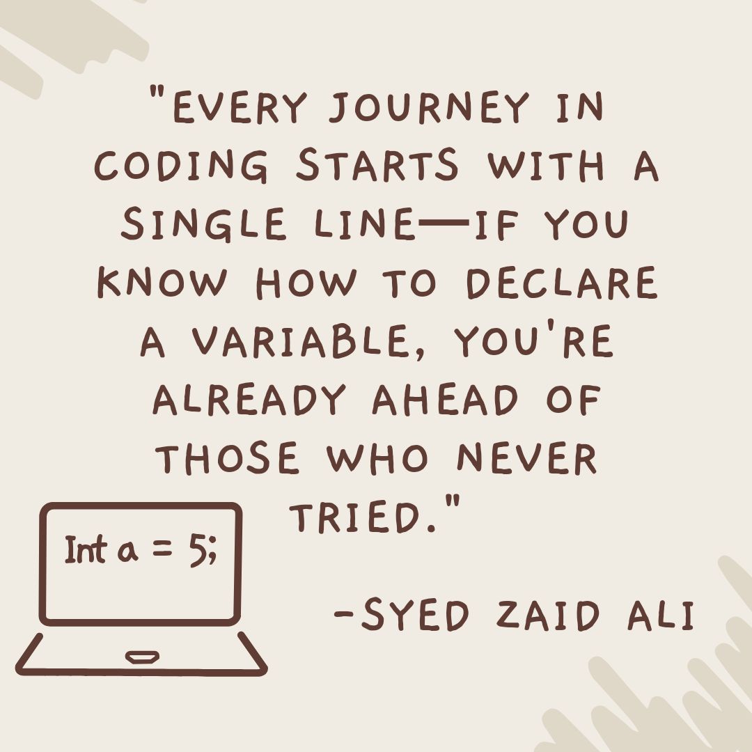 Syed Zaid Ali on LinkedIn: #motivation #coding #growthmindset #startnow ... Syed Zaid Ali on LinkedIn: #motivation #coding #growthmindset #startnow ...
