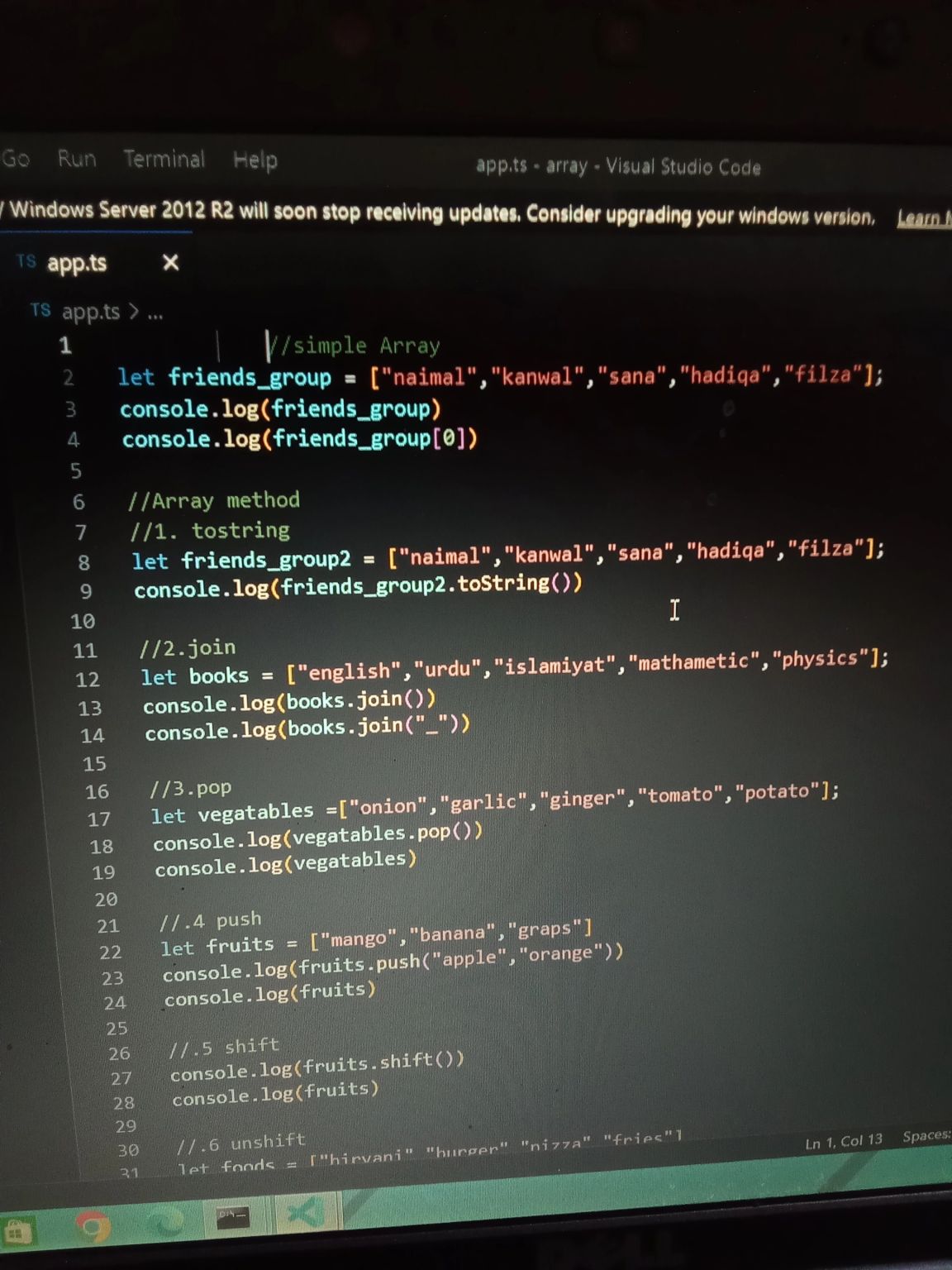 #typescript #giaic #coding #programming #learning | Hadiqa Shaikh #typescript #giaic #coding #programming #learning | Hadiqa Shaikh