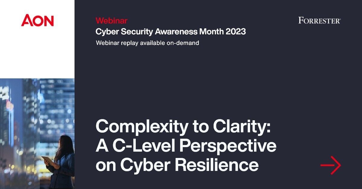 Webinar on Cyber Resilience by Aon | Kelli Aker posted on the topic ... Webinar on Cyber Resilience by Aon | Kelli Aker posted on the topic ...