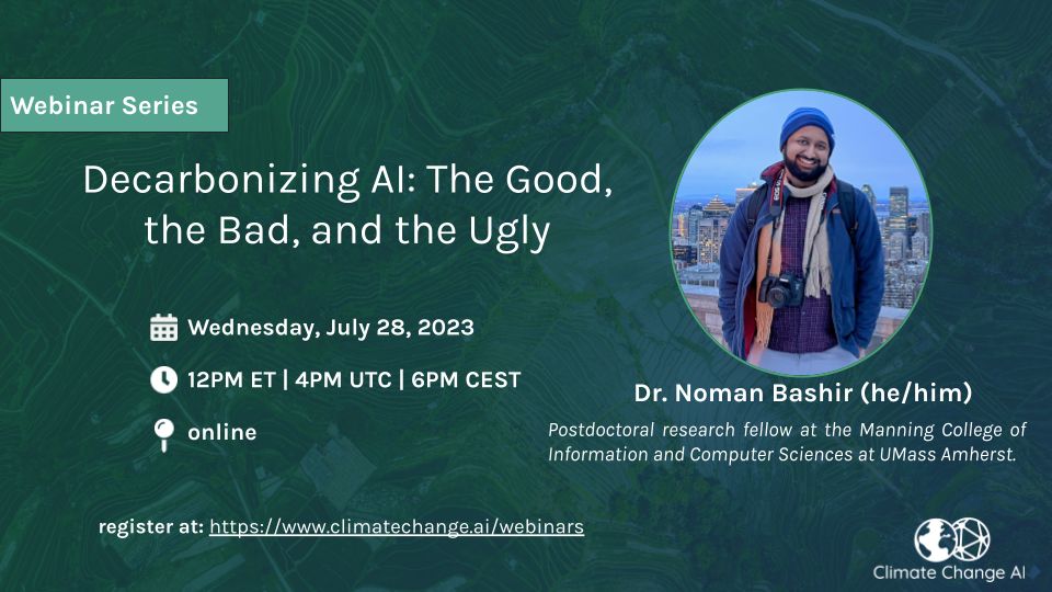 Noman Bashir on LinkedIn: #climatechange #ai #sustainability #umass Noman Bashir on LinkedIn: #climatechange #ai #sustainability #umass