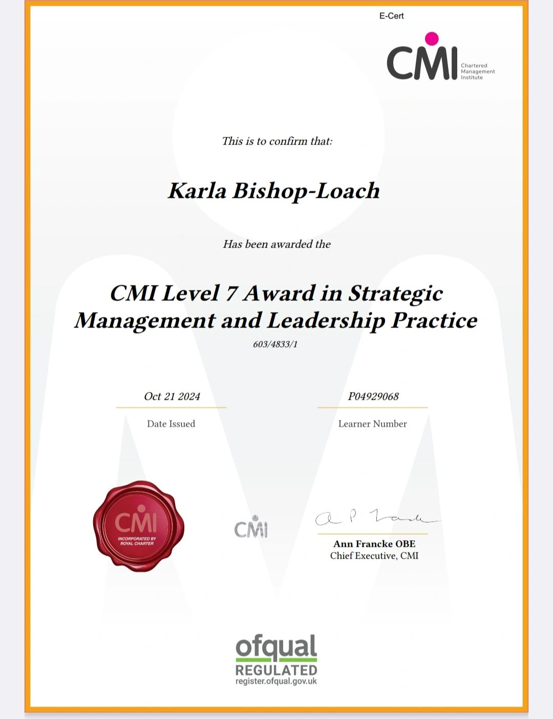 Karla Bishop-Loach cert ed (open) BA (Hons) ACMI on LinkedIn: 😊 Karla Bishop-Loach cert ed (open) BA (Hons) ACMI on LinkedIn: 😊