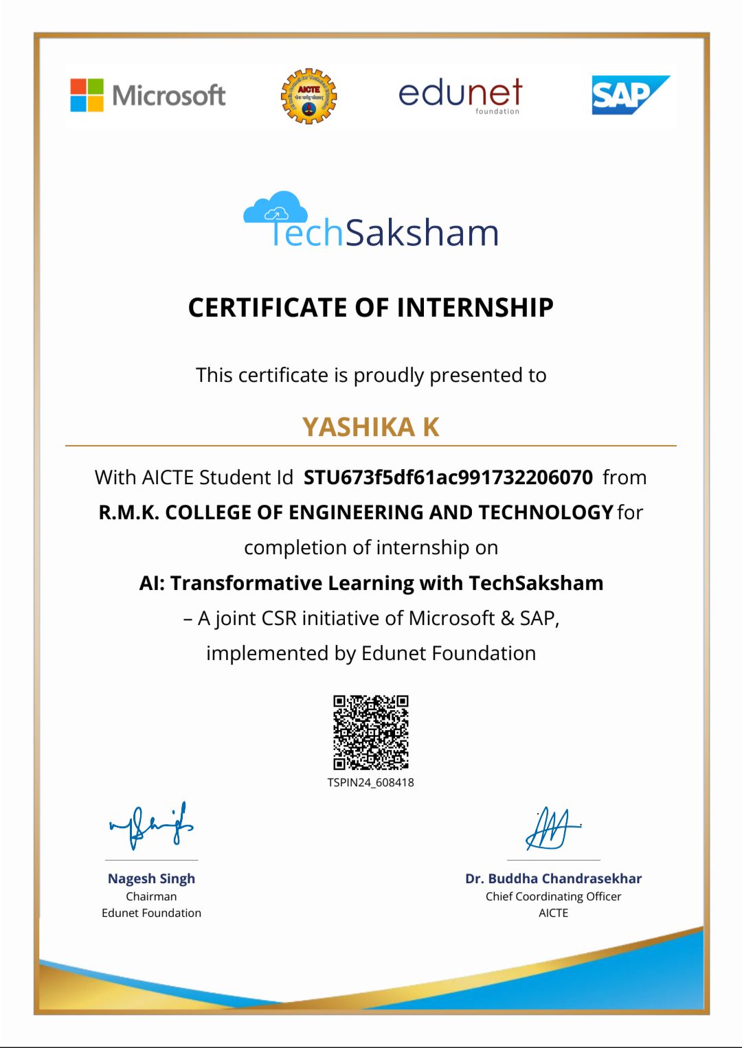 #internship #techsaksham #microsoft #sap #edunetfoundation… | Yashika ... #internship #techsaksham #microsoft #sap #edunetfoundation… | Yashika ...