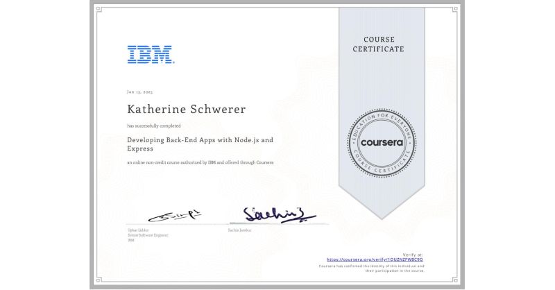 Katherine Schwerer on LinkedIn: #nodejs #webdev #javascript #backend # ... Katherine Schwerer on LinkedIn: #nodejs #webdev #javascript #backend # ...