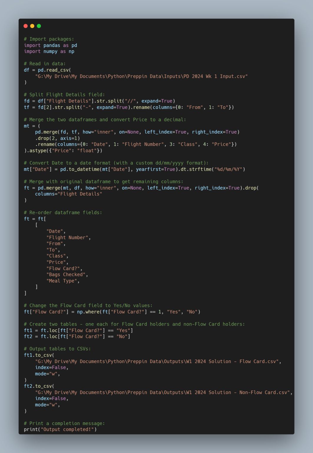 Nathan Purvis on LinkedIn: #python #preppindata Nathan Purvis on LinkedIn: #python #preppindata