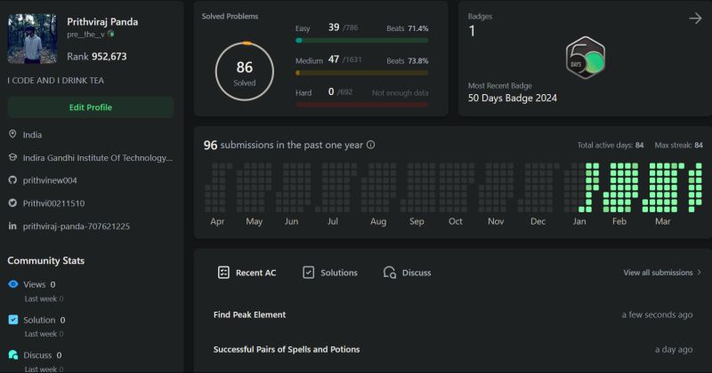 Prithviraj Panda on LinkedIn: #leetcode75 #leetcode75 #codenewbie #dsa ... Prithviraj Panda on LinkedIn: #leetcode75 #leetcode75 #codenewbie #dsa ...