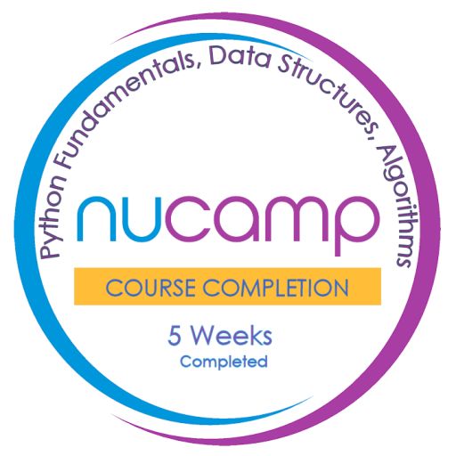 #python #datastructures #algorithms #nucamp #achievementunlocked # ... #python #datastructures #algorithms #nucamp #achievementunlocked # ...