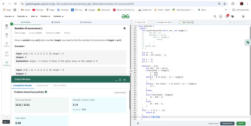 Ayush Singh on LinkedIn: #gfg160 #geekstreak2024 #dsa #binarysearch Ayush Singh on LinkedIn: #gfg160 #geekstreak2024 #dsa #binarysearch