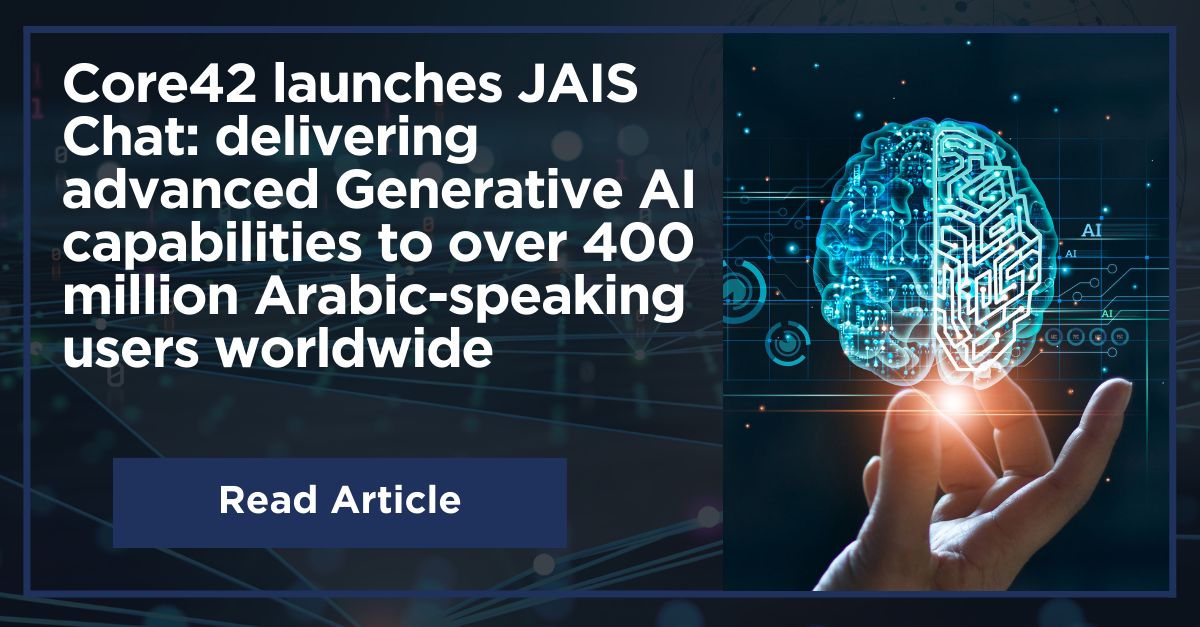 Intelligent CIO Middle East on LinkedIn: Core42 launches JAIS Chat ... Intelligent CIO Middle East on LinkedIn: Core42 launches JAIS Chat ...
