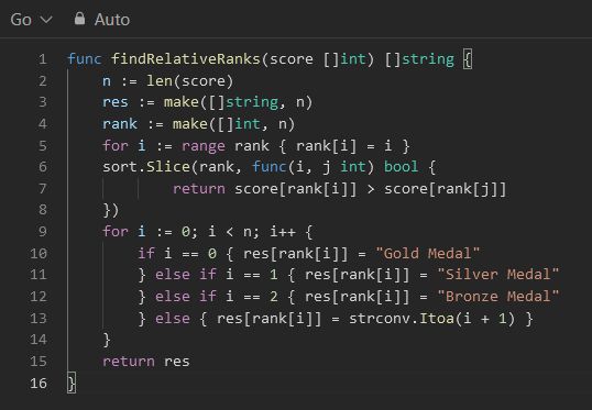 Mike Odnis on LinkedIn: LC 506 (daily) in Python, Typescript, and Go Mike Odnis on LinkedIn: LC 506 (daily) in Python, Typescript, and Go