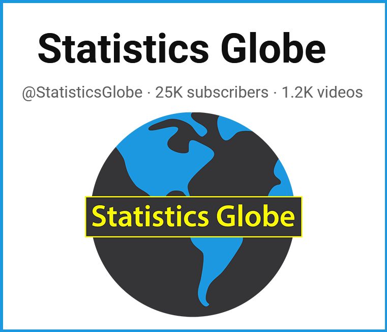 Statistics Globe on LinkedIn: #rstats #datascience #statistics #youtube ... Statistics Globe on LinkedIn: #rstats #datascience #statistics #youtube ...