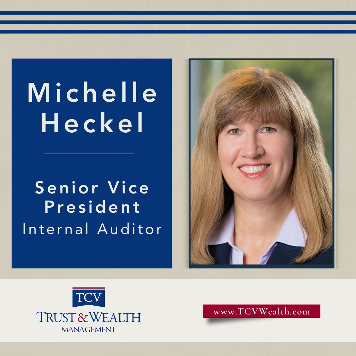 TCV Trust & Wealth Management on LinkedIn: Congratulations Michelle ... TCV Trust & Wealth Management on LinkedIn: Congratulations Michelle ...