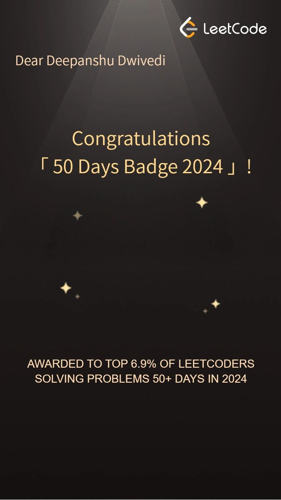 Deepanshu Dwivedi on LinkedIn: #codingjourney #leetcode #milestone # ... Deepanshu Dwivedi on LinkedIn: #codingjourney #leetcode #milestone # ...