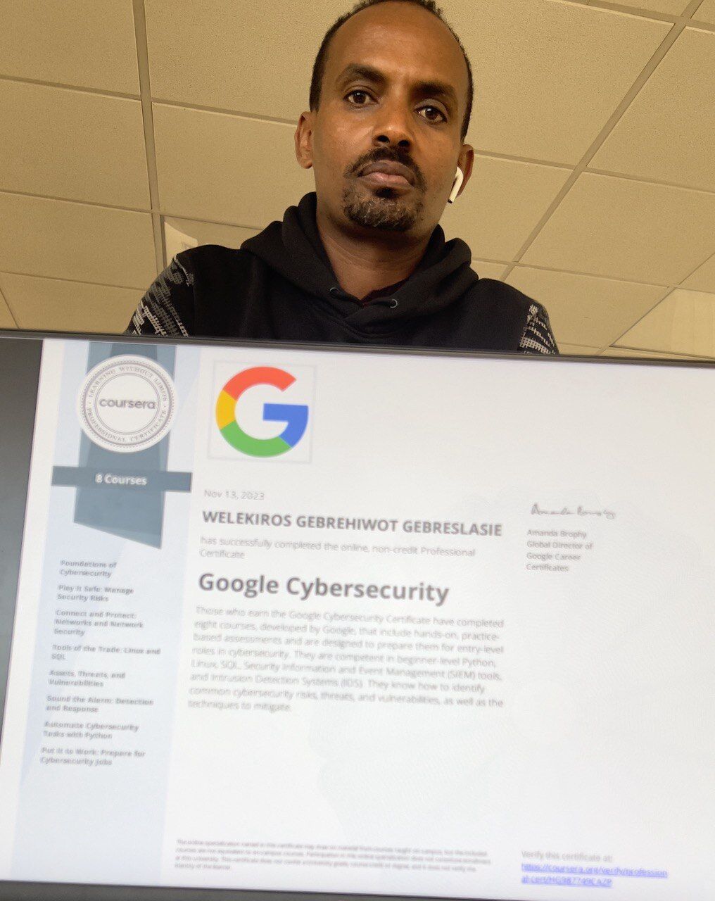 WELEKIROS GEBRESLASIE on LinkedIn: #googlecybersecurity #coursera WELEKIROS GEBRESLASIE on LinkedIn: #googlecybersecurity #coursera