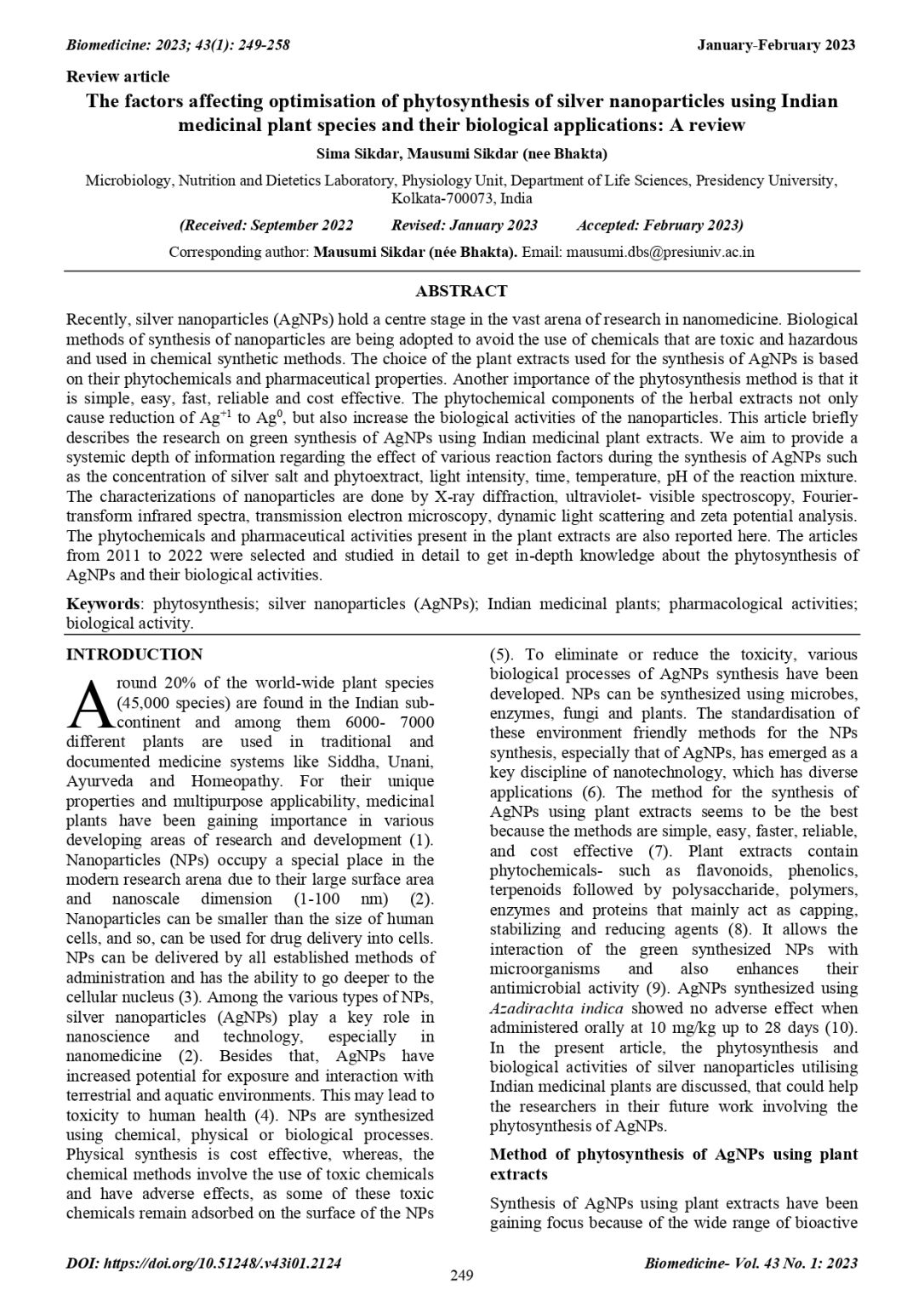 Sima Sikdar on LinkedIn: Review paper Sima Sikdar on LinkedIn: Review paper