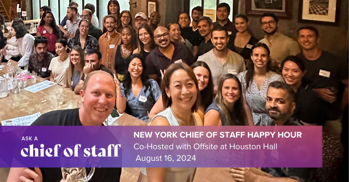 Offsite on LinkedIn: Thank you Clara Ma, Ask a Chief of Staff, and ... Offsite on LinkedIn: Thank you Clara Ma, Ask a Chief of Staff, and ...