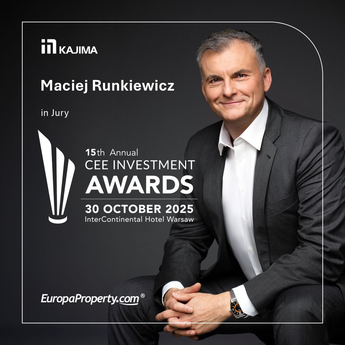 Maciej Runkiewicz zasiądzie w jury 15. | Kajima Poland Maciej Runkiewicz zasiądzie w jury 15. | Kajima Poland