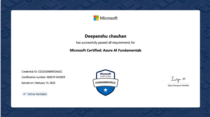 #ai900 #microsoftazure #aifundamentals #certificationcomplete ... #ai900 #microsoftazure #aifundamentals #certificationcomplete ...