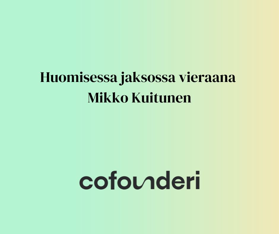 Mirka Parenteau on LinkedIn: Mikko Kuitunen, tomorrow ⭐ Mirka Parenteau on LinkedIn: Mikko Kuitunen, tomorrow ⭐