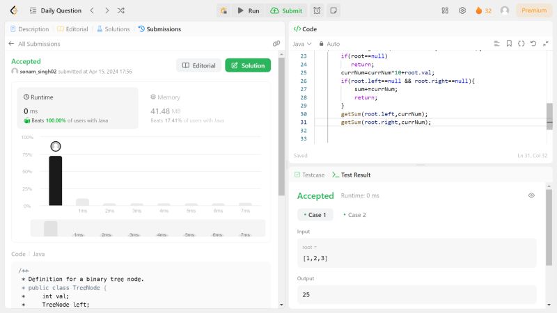 Kumari Sonam Singh on LinkedIn: #100dayofcodechallenge #leetcode Kumari Sonam Singh on LinkedIn: #100dayofcodechallenge #leetcode