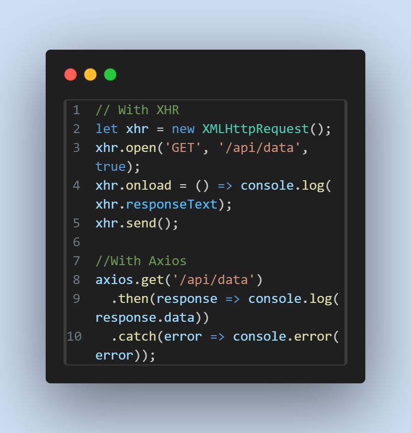Nesren Samir on LinkedIn: 🚀 Understanding Axios vs. XMLHttpRequest When ... Nesren Samir on LinkedIn: 🚀 Understanding Axios vs. XMLHttpRequest When ...