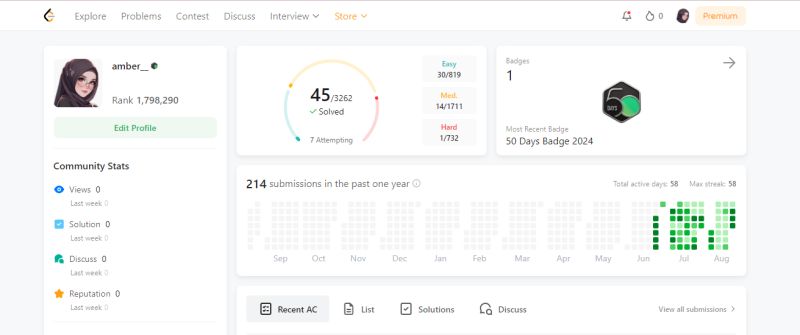 Amber Naz on LinkedIn: #leetcode #codingjourney #problemsolving # ... Amber Naz on LinkedIn: #leetcode #codingjourney #problemsolving # ...
