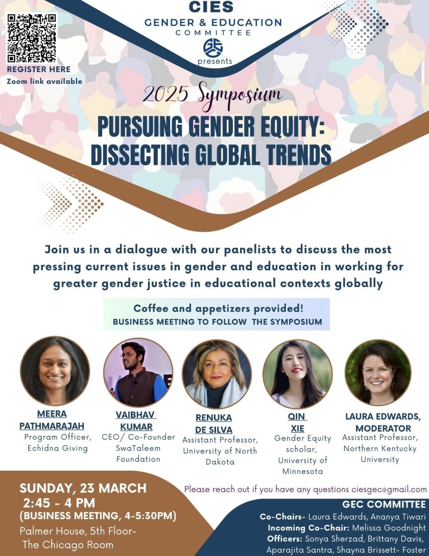 CIES 2025 Symposium Pursuing Gender Equity: Dissecting Global… | Qin Xie CIES 2025 Symposium Pursuing Gender Equity: Dissecting Global… | Qin Xie