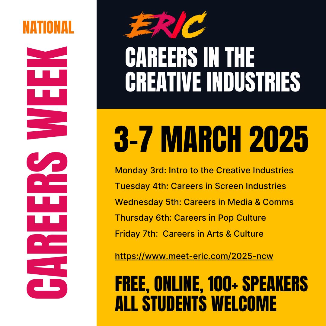 I'm speaking at ERIC careers In The Creative Industries | Davide J Wheller I'm speaking at ERIC careers In The Creative Industries | Davide J Wheller