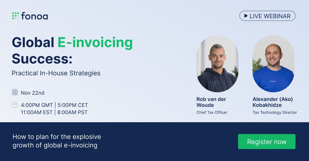 Fonoa on LinkedIn: Global E-invoicing Success: Practical In-House ... Fonoa on LinkedIn: Global E-invoicing Success: Practical In-House ...