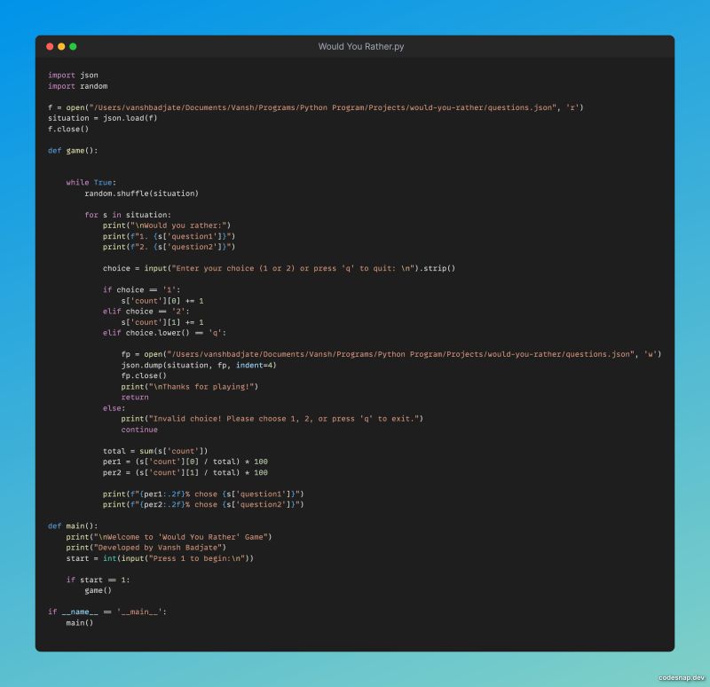 Vansh Badjate on LinkedIn: #python #coding #projects # ... Vansh Badjate on LinkedIn: #python #coding #projects # ...