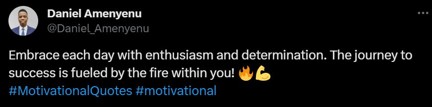 Daniel Amenyenu on LinkedIn: #motivation #motivationoftheday # ... Daniel Amenyenu on LinkedIn: #motivation #motivationoftheday # ...