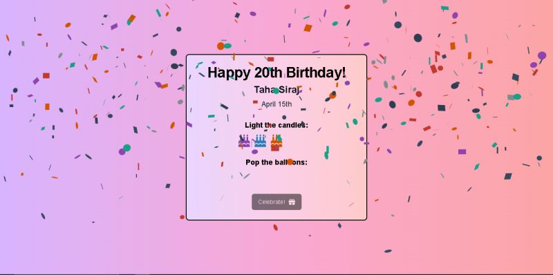 Taha Siraj on LinkedIn: #nextjs #react #webdevelopment #birthdayapp # ... Taha Siraj on LinkedIn: #nextjs #react #webdevelopment #birthdayapp # ...