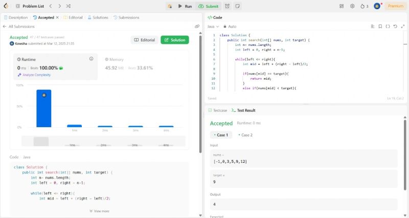 #100daysofleetcode #leetcode #binarysearch #problemsolving # ... #100daysofleetcode #leetcode #binarysearch #problemsolving # ...