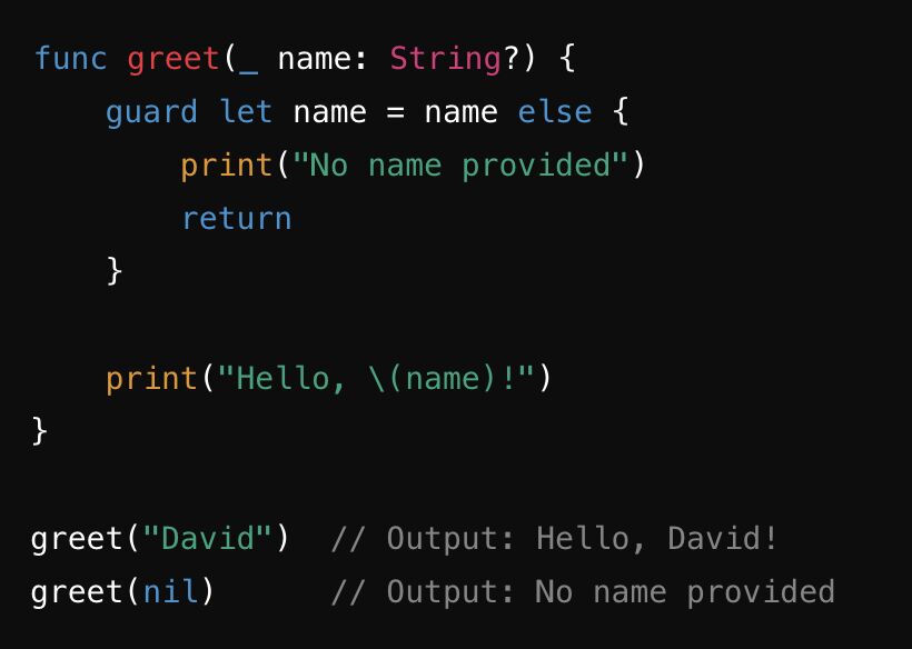 Swift tip of The Day: Guard optionals early | Beginner Swift posted on ... Swift tip of The Day: Guard optionals early | Beginner Swift posted on ...