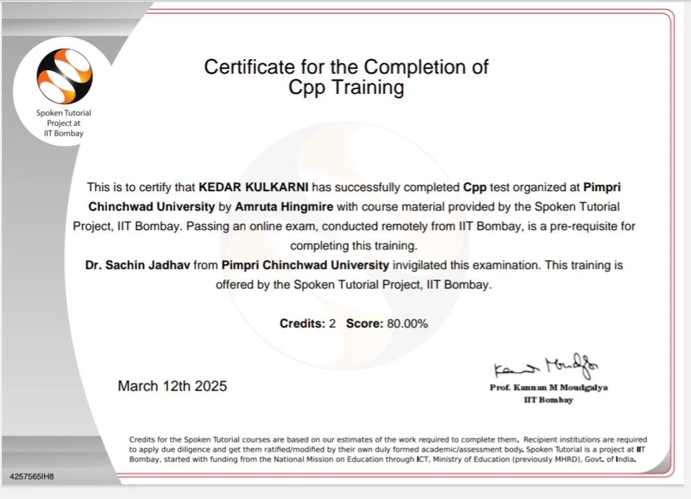 #cplusplus #programming #learning | Kedar Kulkarni #cplusplus #programming #learning | Kedar Kulkarni