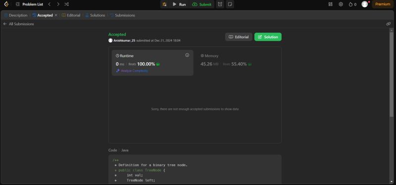 #100daysofleetcodechallenge #leetcode #coding #srmeaswari | Anish Kumar #100daysofleetcodechallenge #leetcode #coding #srmeaswari | Anish Kumar