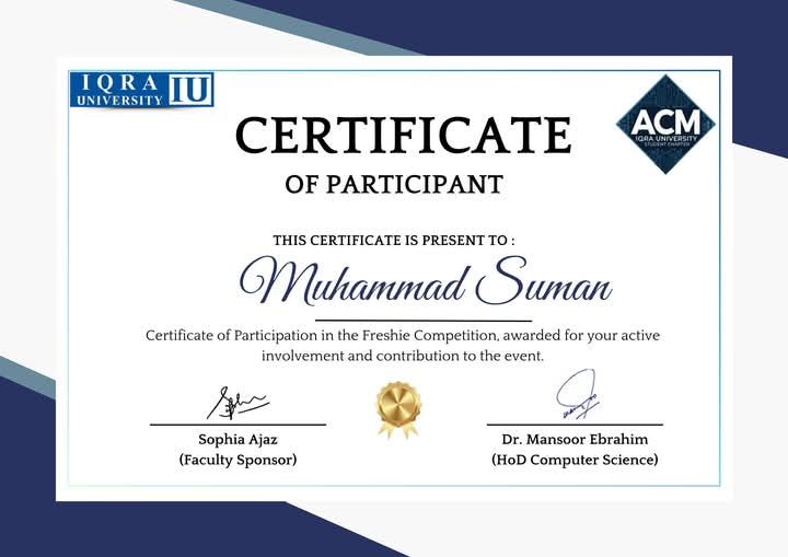 #achievement #acm #iqrauniversity #learningjourney #studentlife ... #achievement #acm #iqrauniversity #learningjourney #studentlife ...