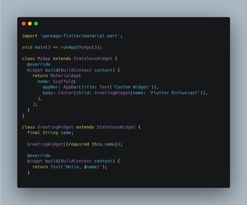 Flutter Bytes on LinkedIn: #flutterbytes #flutter #customwidgets #dart ... Flutter Bytes on LinkedIn: #flutterbytes #flutter #customwidgets #dart ...