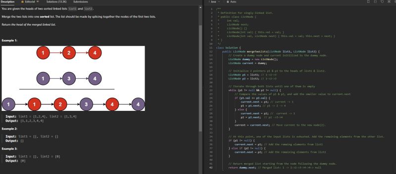Mohammed Mansour on LinkedIn: #linkedlists #algorithms #coding #mergelists Mohammed Mansour on LinkedIn: #linkedlists #algorithms #coding #mergelists