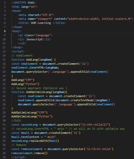 Malik Arslan on LinkedIn: #webdevelopment #javascript #dommanipulation ... Malik Arslan on LinkedIn: #webdevelopment #javascript #dommanipulation ...