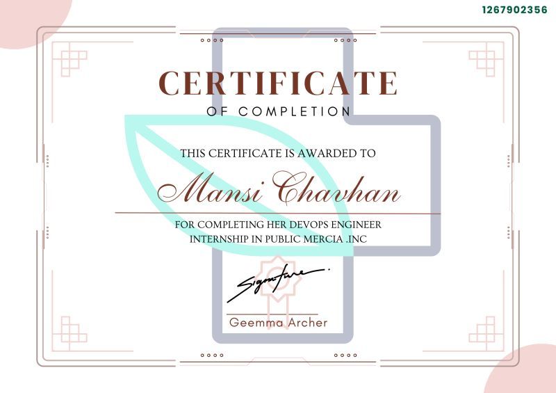 Completed a 6-month DevOps internship at Mercia | Mansi Chavan posted ... Completed a 6-month DevOps internship at Mercia | Mansi Chavan posted ...