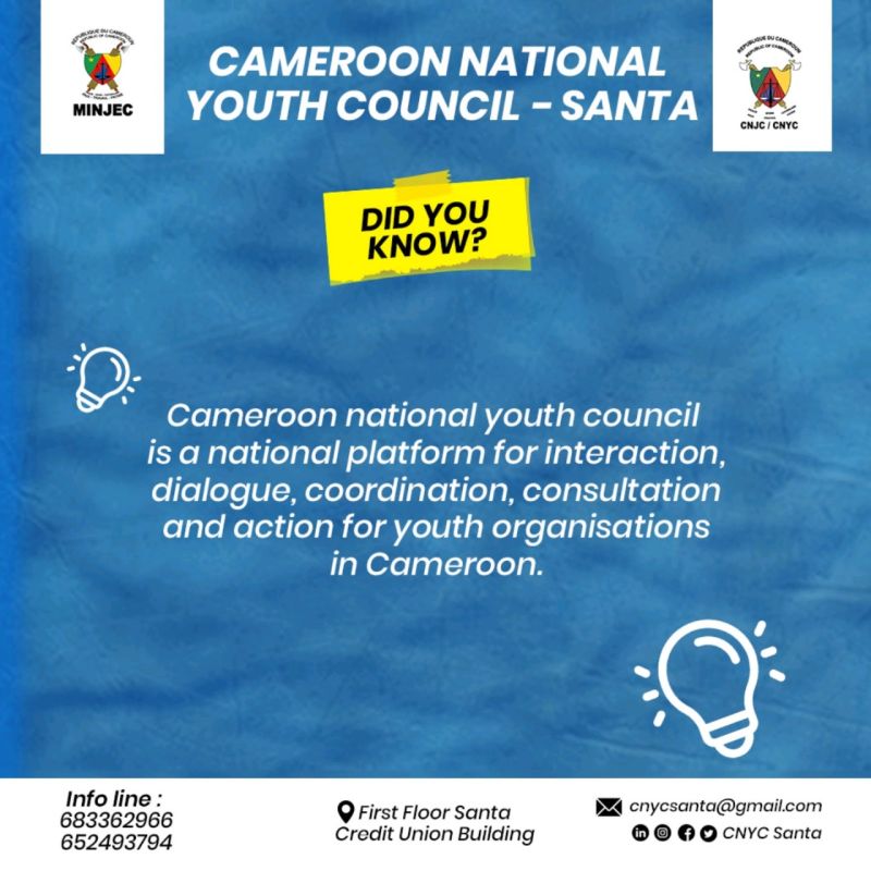 Cameroon National Youth Council-Santa on LinkedIn: Did you know ... Cameroon National Youth Council-Santa on LinkedIn: Did you know ...