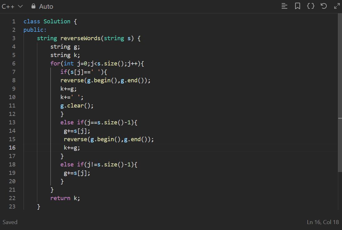 DAY 13 LeetCode DSA C++ 557. Reverse Words in a String III Difficulty ... DAY 13 LeetCode DSA C++ 557. Reverse Words in a String III Difficulty ...
