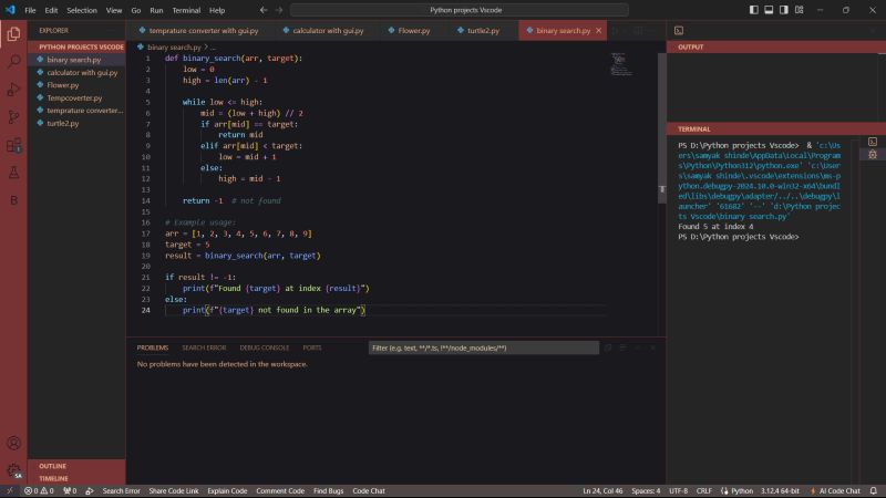 Samyak Shinde on LinkedIn: #python #algorithms #binarysearch # ... Samyak Shinde on LinkedIn: #python #algorithms #binarysearch # ...