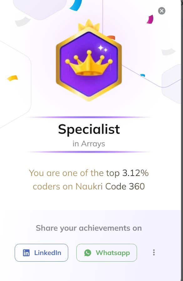 Vishakha Sharma on LinkedIn: #100daysofcode #algorithm #codelogic # ... Vishakha Sharma on LinkedIn: #100daysofcode #algorithm #codelogic # ...