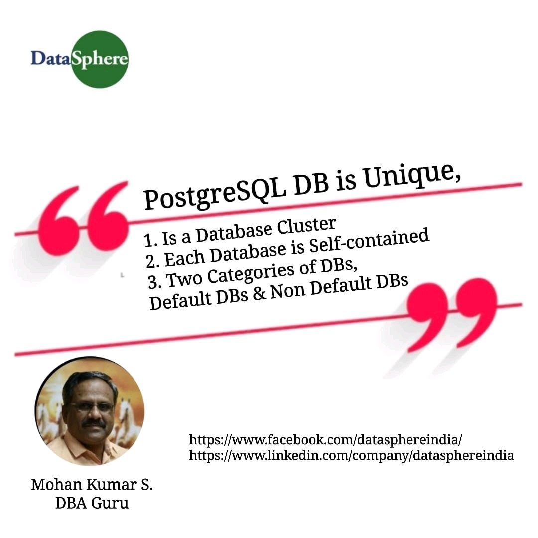 Mohan Kumar S on LinkedIn: #postgresql #dba #mohankumars #datasphere Mohan Kumar S on LinkedIn: #postgresql #dba #mohankumars #datasphere