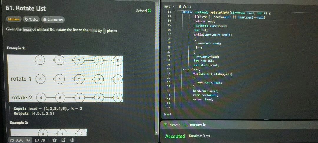 Divyanshi Bajpai on LinkedIn: #dsa #leetcode #linkedlist #rotatelist # ... Divyanshi Bajpai on LinkedIn: #dsa #leetcode #linkedlist #rotatelist # ...