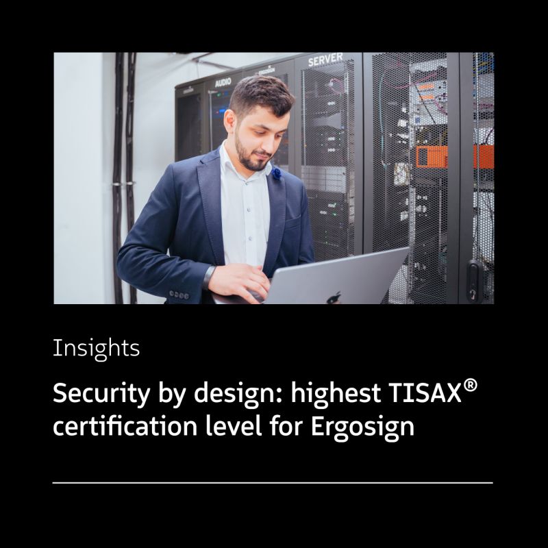 Ergosign GmbH on LinkedIn: 🚙 Ergosign has achieved the highest TISAX ... Ergosign GmbH on LinkedIn: 🚙 Ergosign has achieved the highest TISAX ...
