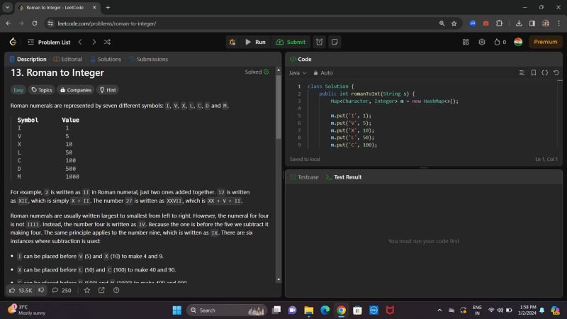 Solved a LeetCode problem using Java | Harsh Anand posted on the topic ... Solved a LeetCode problem using Java | Harsh Anand posted on the topic ...